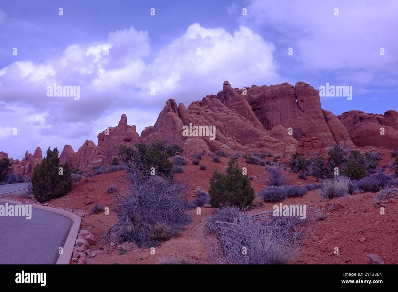 Photo of Rock fins in Fin Canyon within the Devils Garden in Arches ...