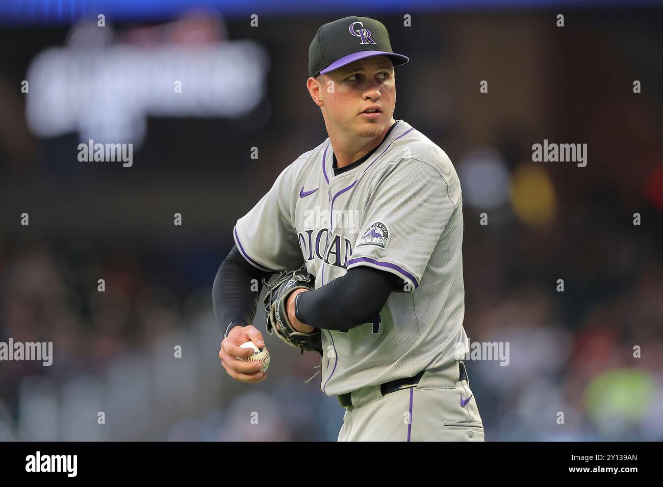 ATLANTA, GA - SEPTEMBER 04: Colorado Rockies starting pitcher Bradley ...