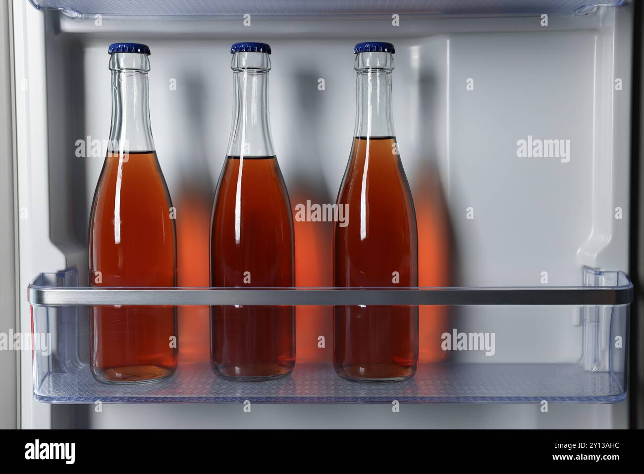 Bottles drinks in refrigerator hi-res stock photography and images - Alamy