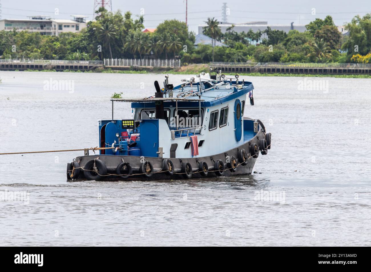 Bridge construction & Barge Stock Photo - Alamy