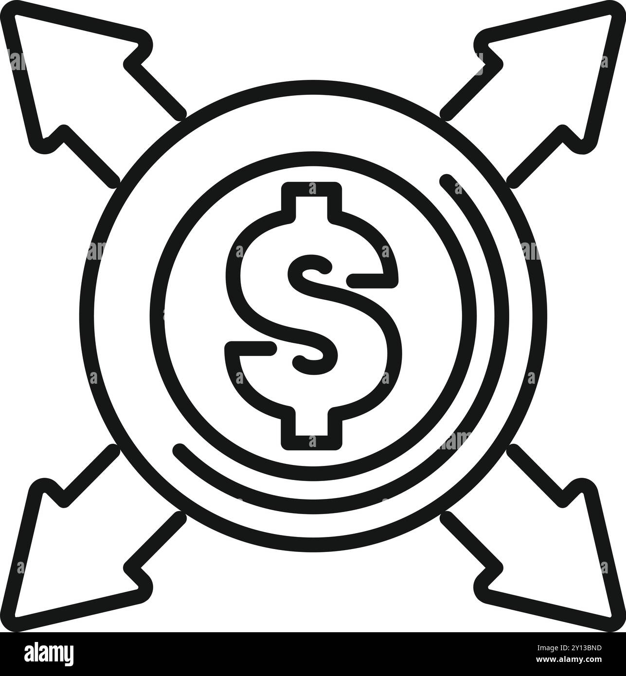 This simple vector illustration represents the concept of ...
