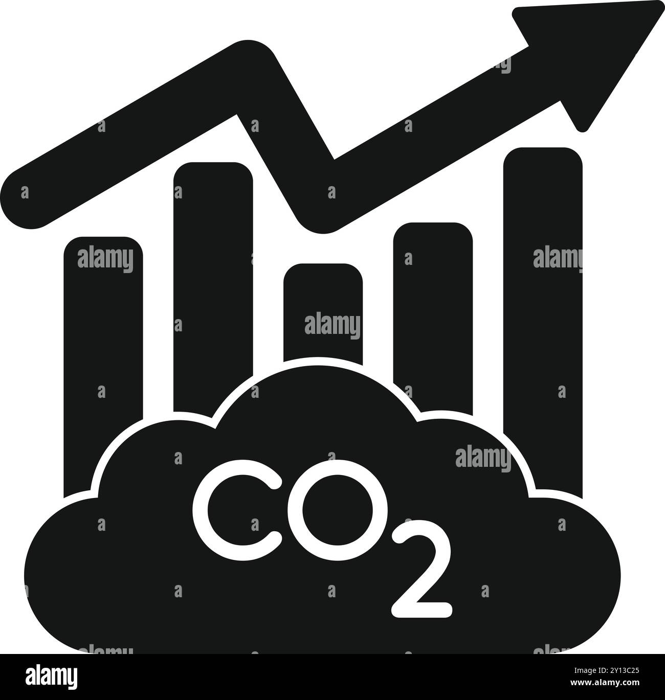 Graph co2 carbon dioxide Black and White Stock Photos & Images - Alamy