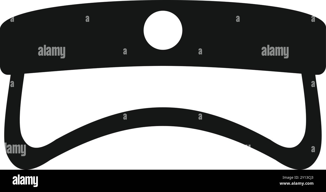 Simple vector illustration of a police hat representing law enforcement ...