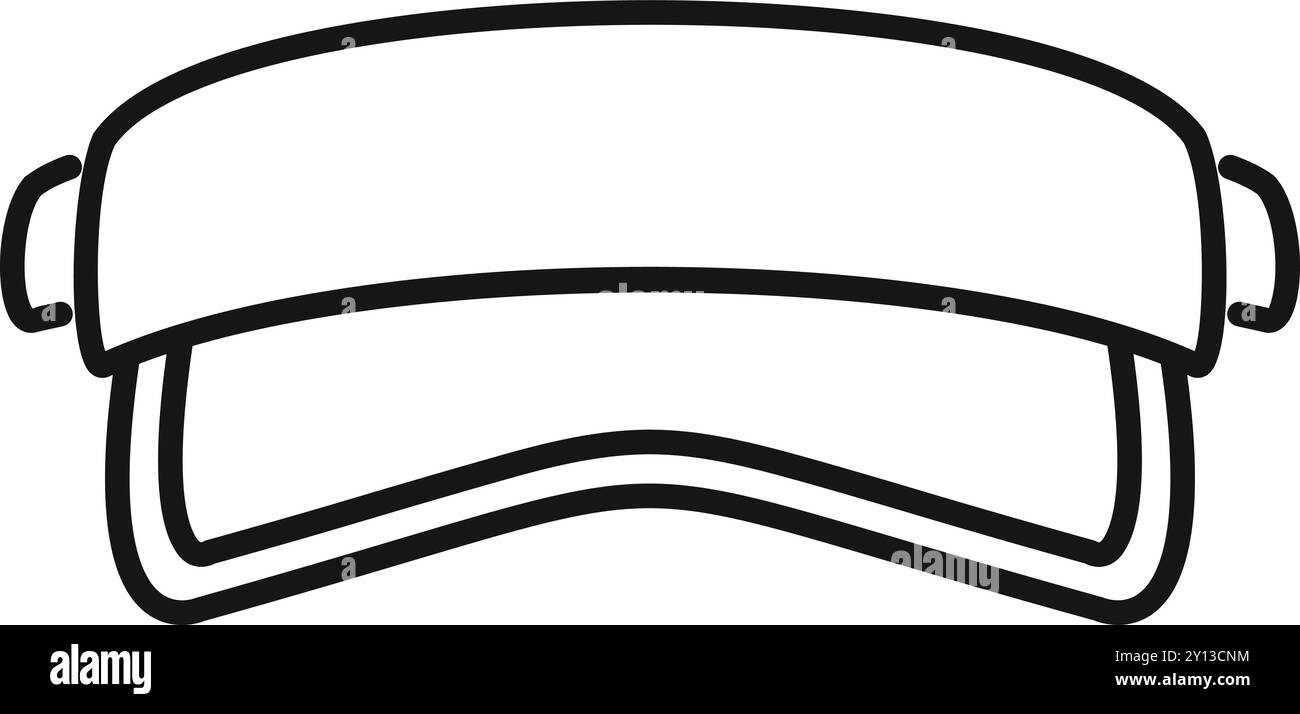 Simple line drawing of vr glasses, representing immersive experiences ...