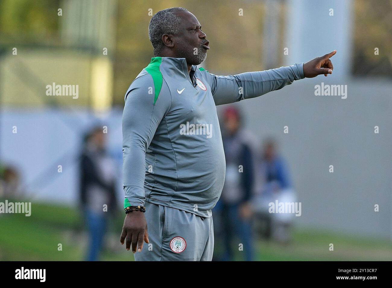 Bogota, Colombia. 04th Sep, 2024. Christopher Danjuma Musa head coach ...