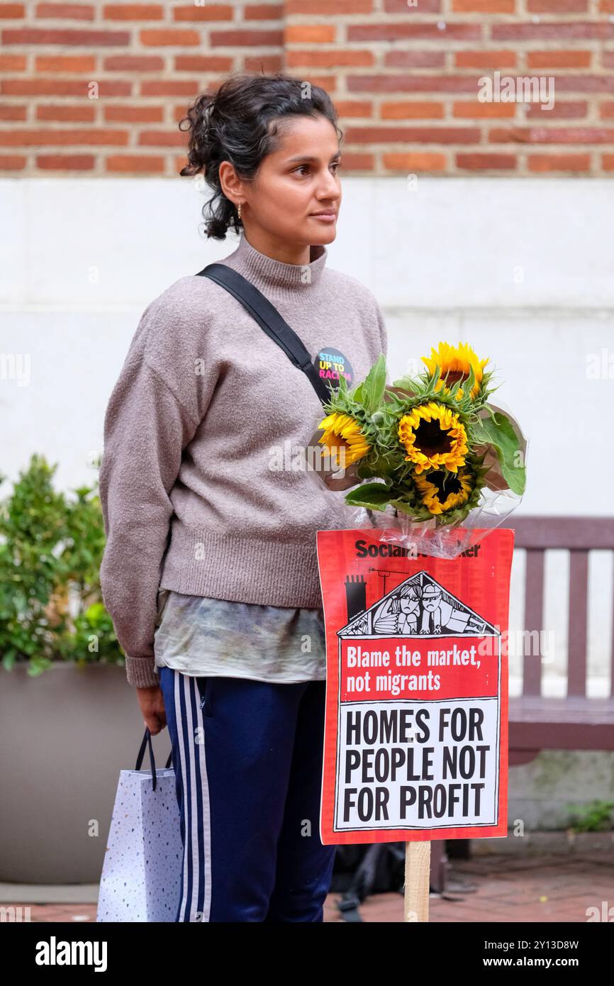 A protest calling for justice for the Grenfell fire victims is held at ...