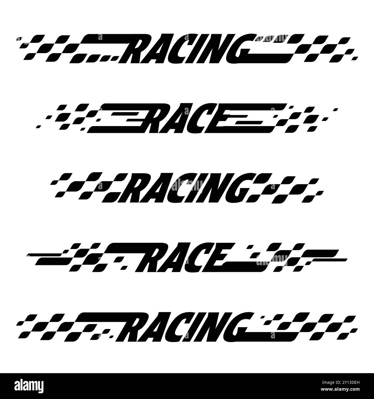 Abstract black race lines Stock Vector Image & Art - Alamy