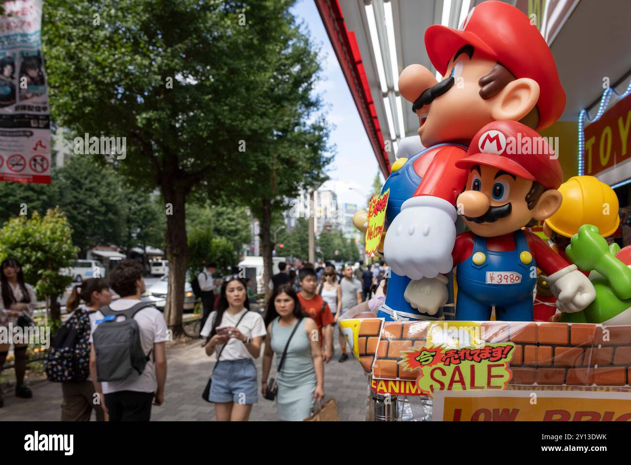 Tokyo, Japan. 04th Sep, 2024. Nintendo's Super Mario and other toys are ...