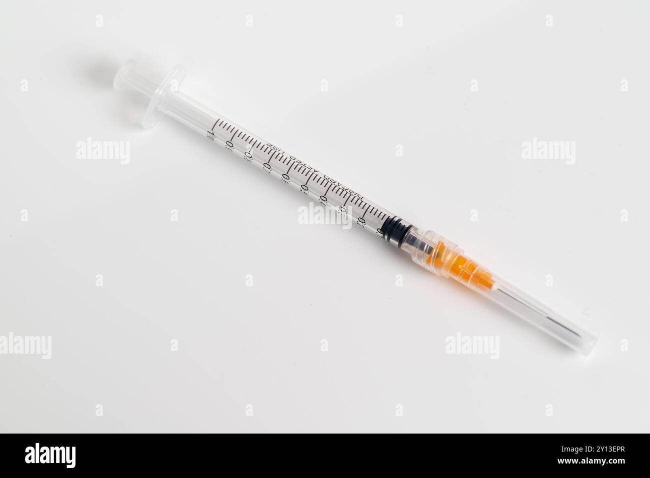 A sterile syringe of 1 ml of a 25 gauge used for injection Stock Photo ...