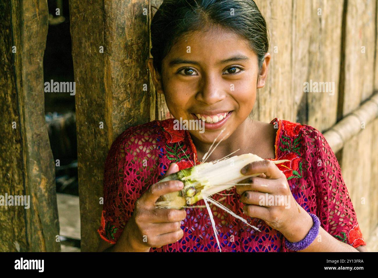 Quiché girl laughing, Sanuch village, Lancetillo, La Parroquia, Reyna ...
