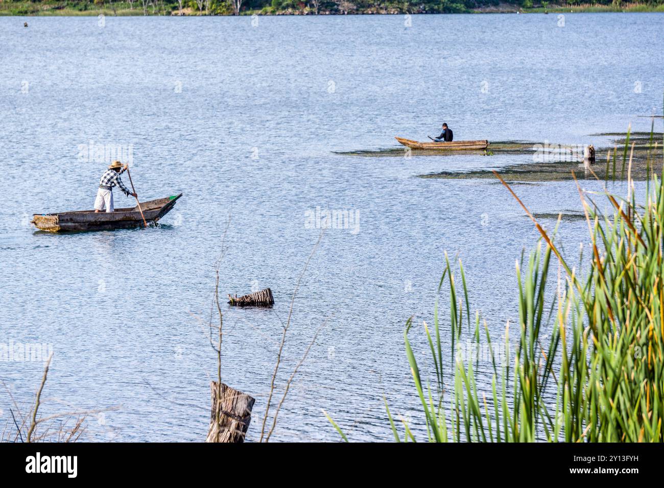 Cayucos on Lake Atitlan, Guatemala, Central America Stock Photo - Alamy