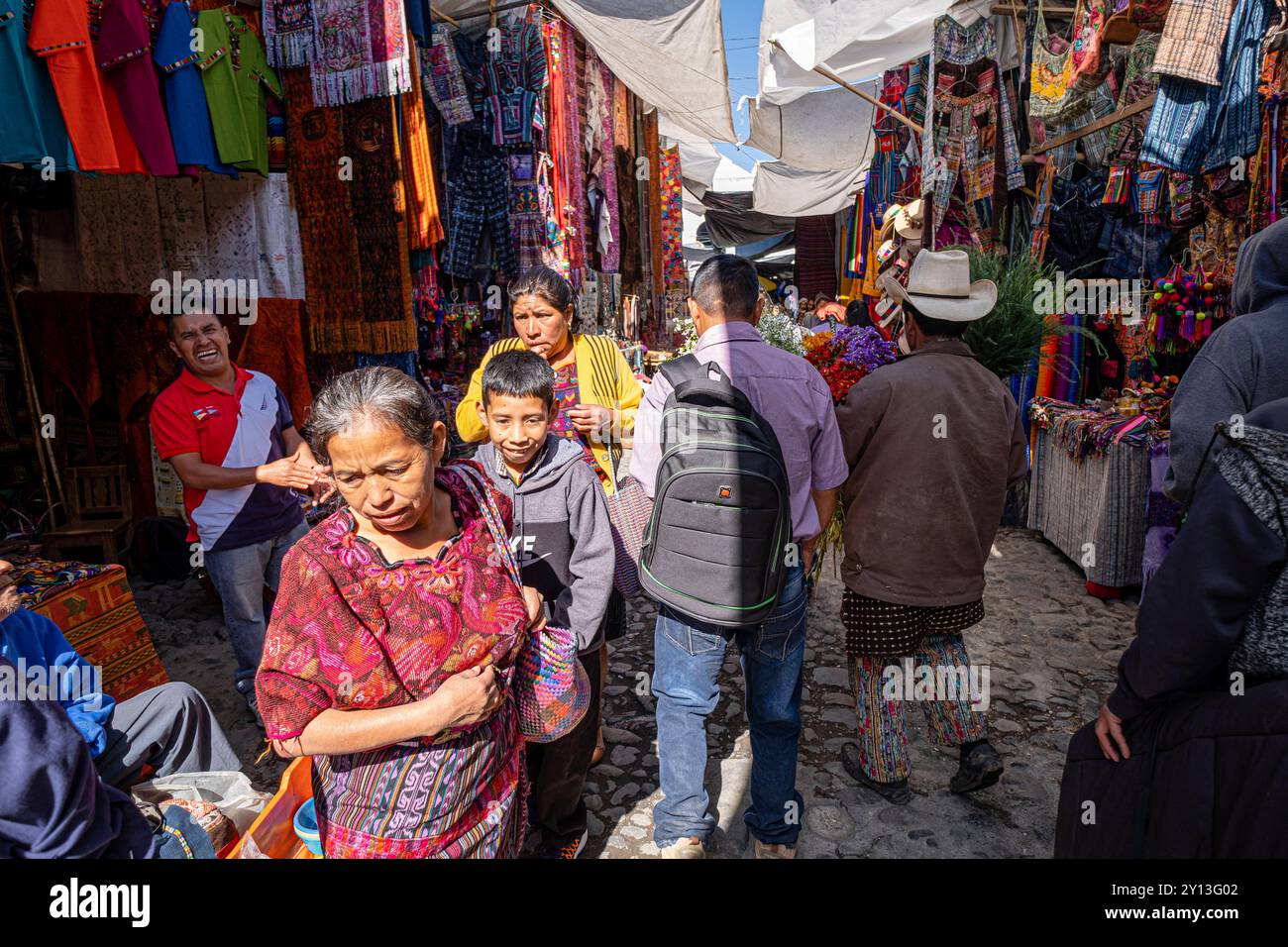 market, Chichicastenango, Quiché, Guatemala, Central America Stock ...