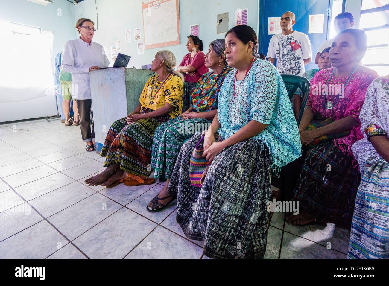 training of indigenous midwives, health center, Lancetillo (La ...