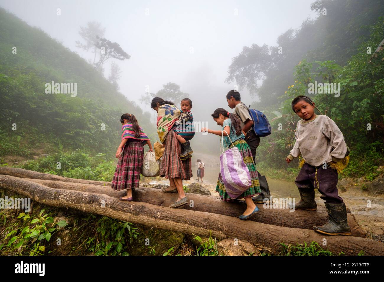 indigenous people of the Q'eqchi' ethnic group, Zona Reina, Quiché ...