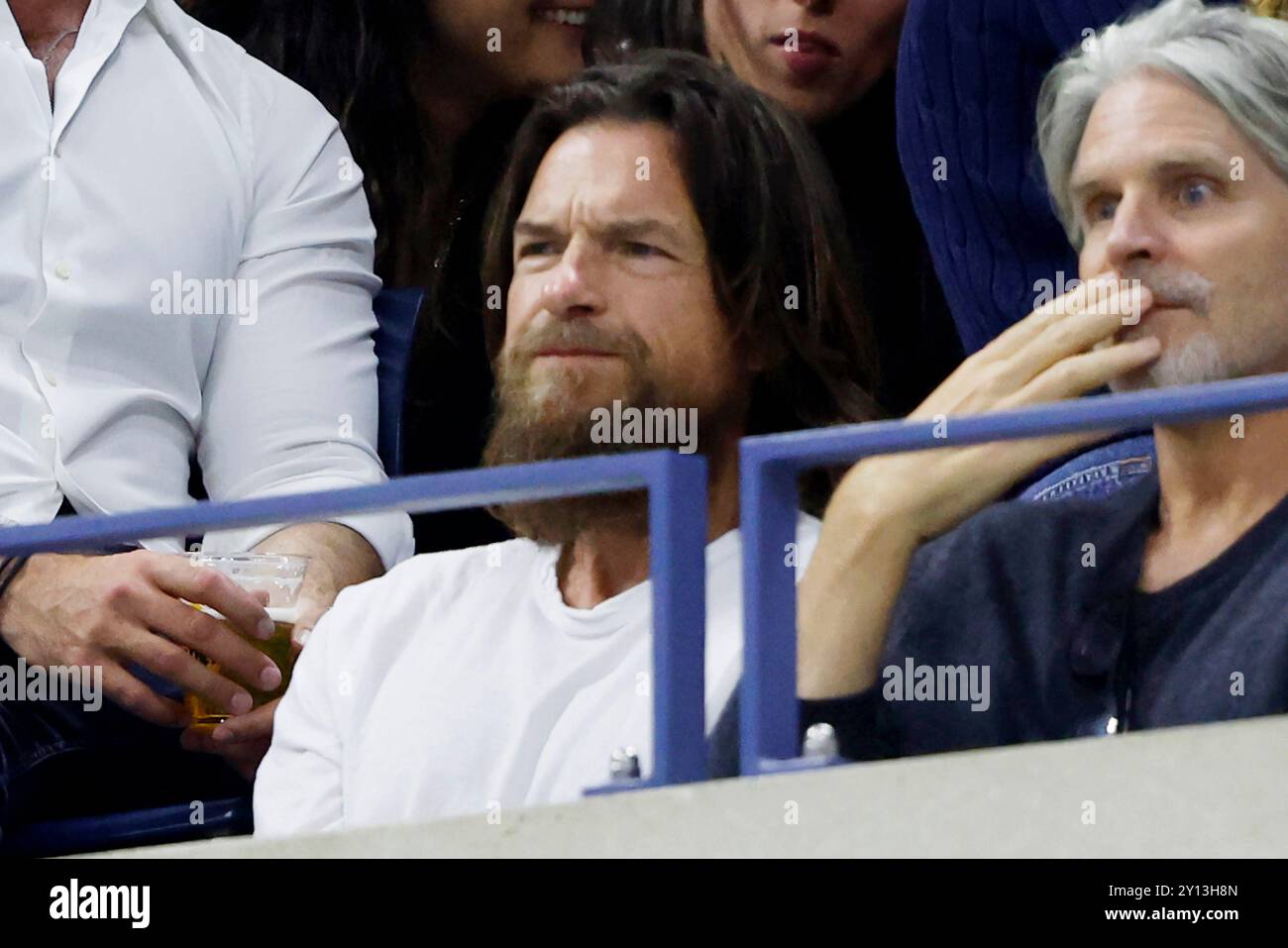 Flushing Meadow, United Stated. 04th Sep, 2024. Jason Bateman watches ...