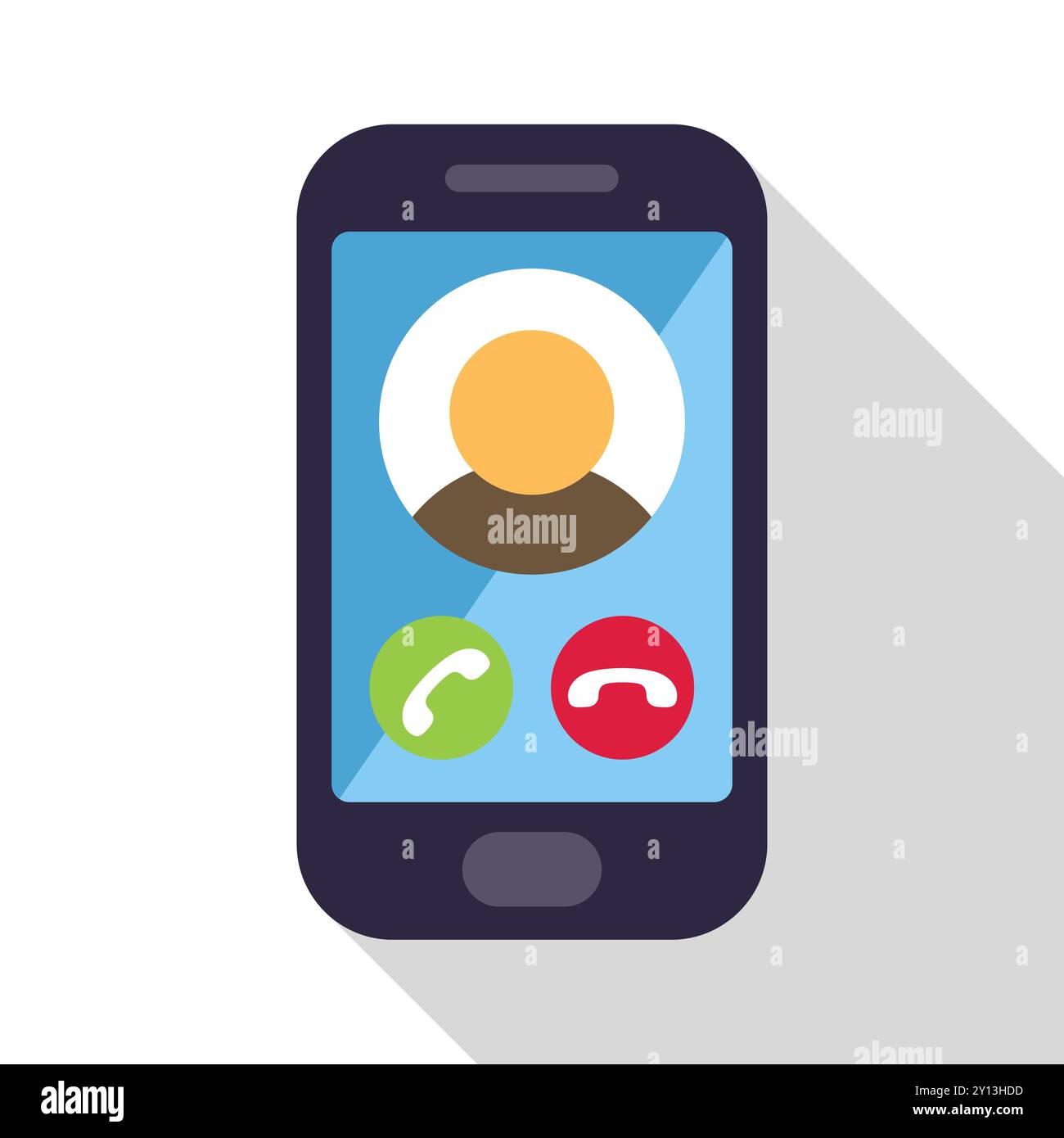 Incoming call interface showing Stock Vector Images - Alamy