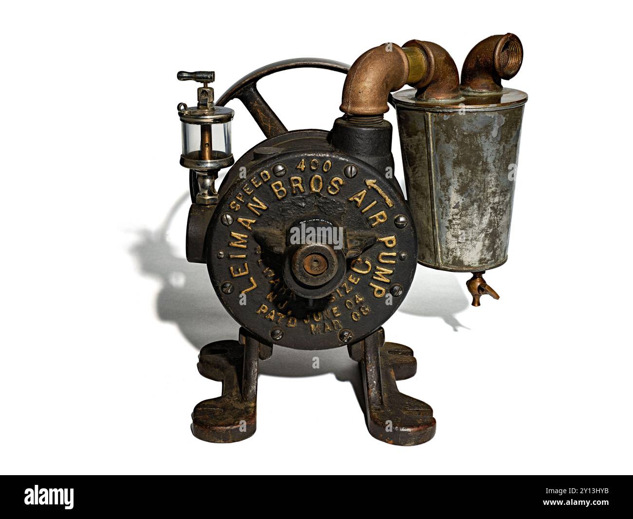 Respirator pump for the iron lung invented by C. E. H. Armbruster (1868 ...