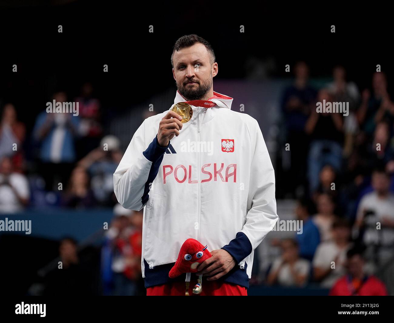 Paris, France. 4th Sep, 2024. Gold medalist Patryk Chojnowski of Poland ...