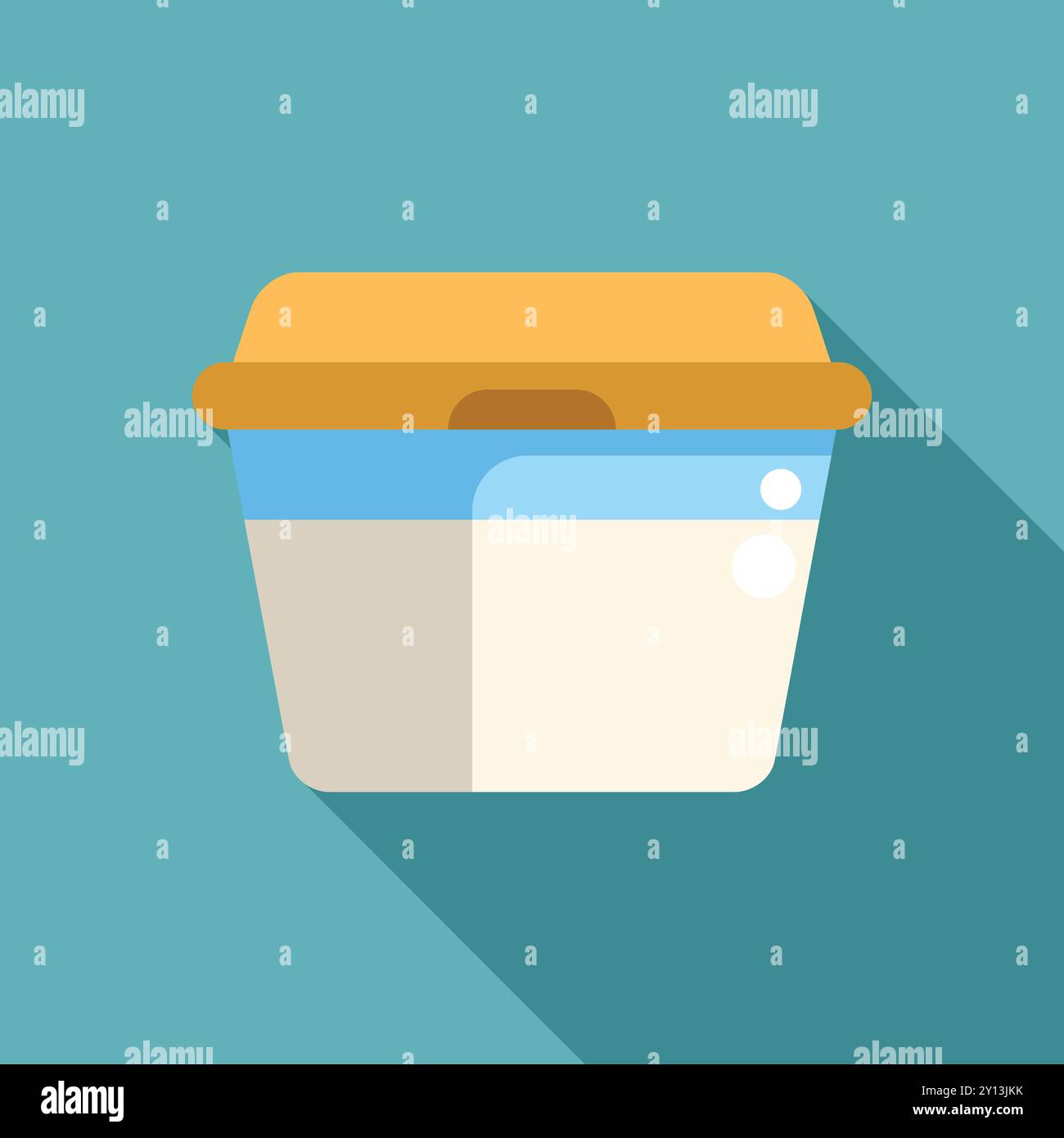 Disposable food container with its lid open, showcasing its ...