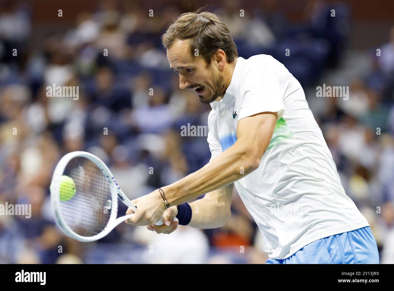Flushing Meadow, United Stated. 04th Sep, 2024. Daniil Medvedev returns ...