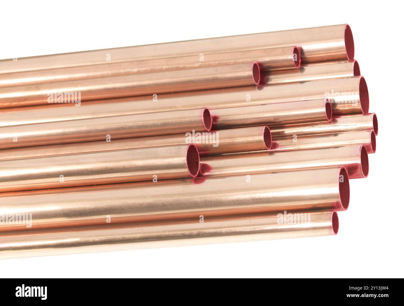 copper and copper wire isolated on white background Stock Photo - Alamy