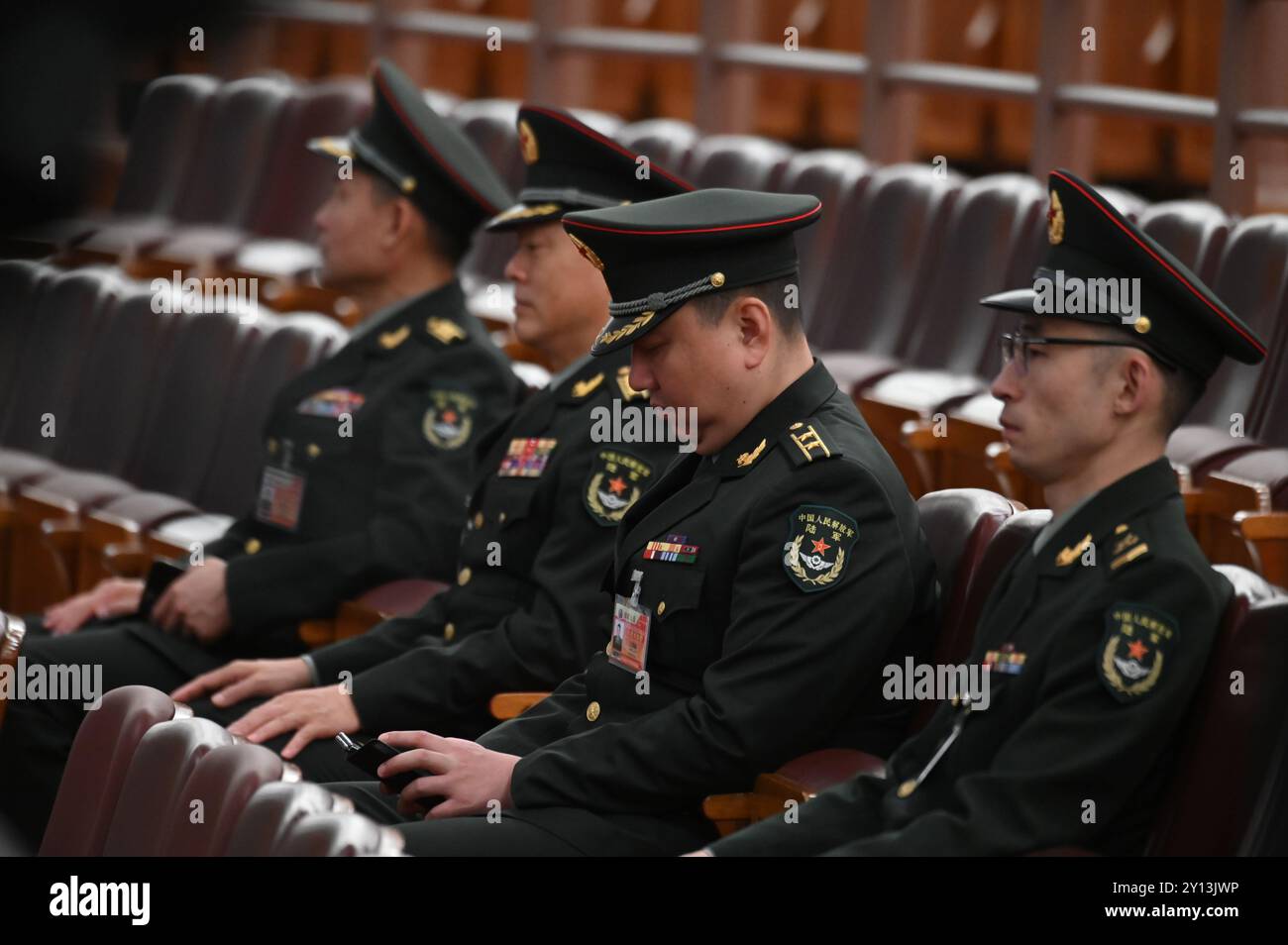 Peking, China. 05th Sep, 2024. Military personnel of the People's ...