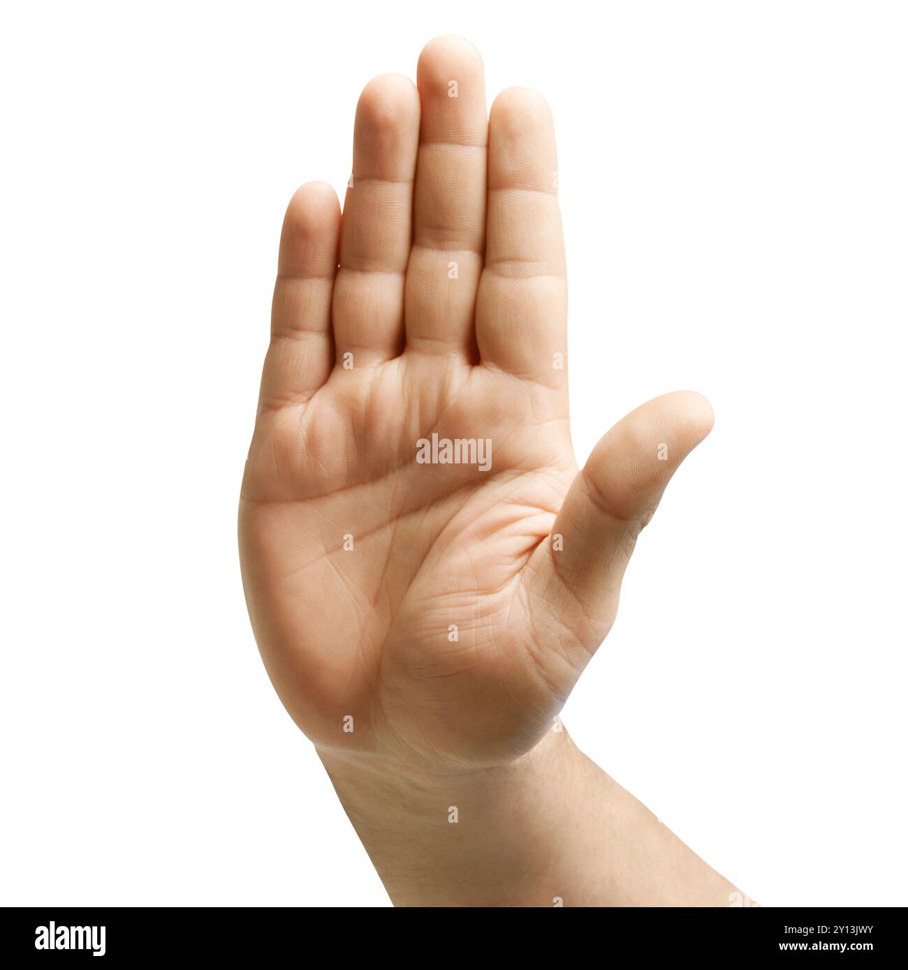 hand pointing stop with white background Stock Photo - Alamy