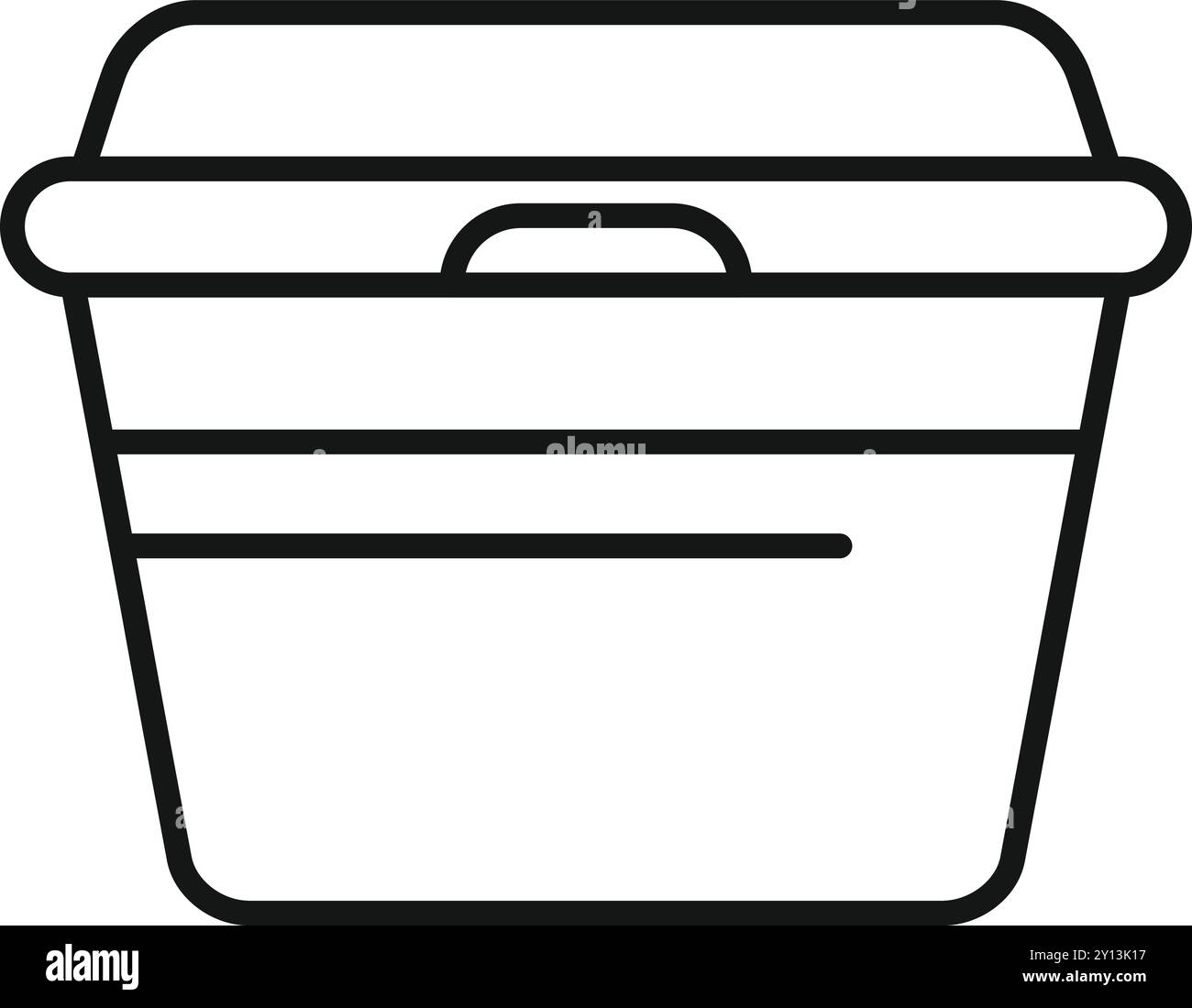 Simple and practical lunch box container, keeping food fresh and ready ...