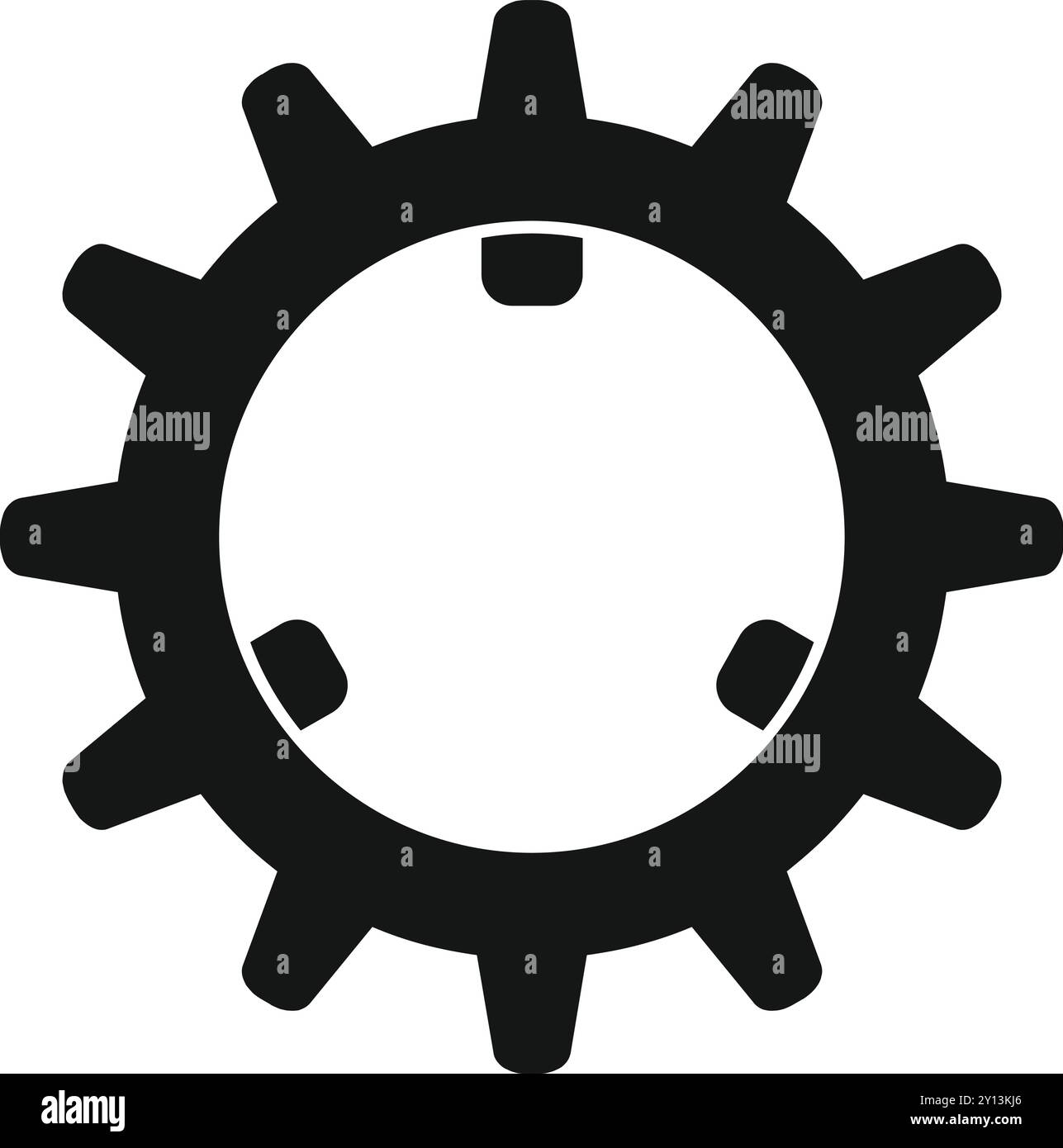 Rotating toothed metal wheel Stock Vector Images - Alamy