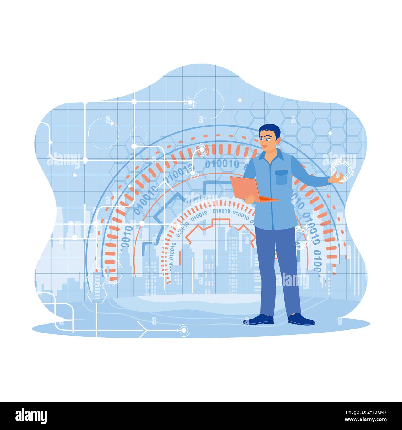 Financial people hand using Cut Out Stock Images & Pictures - Alamy