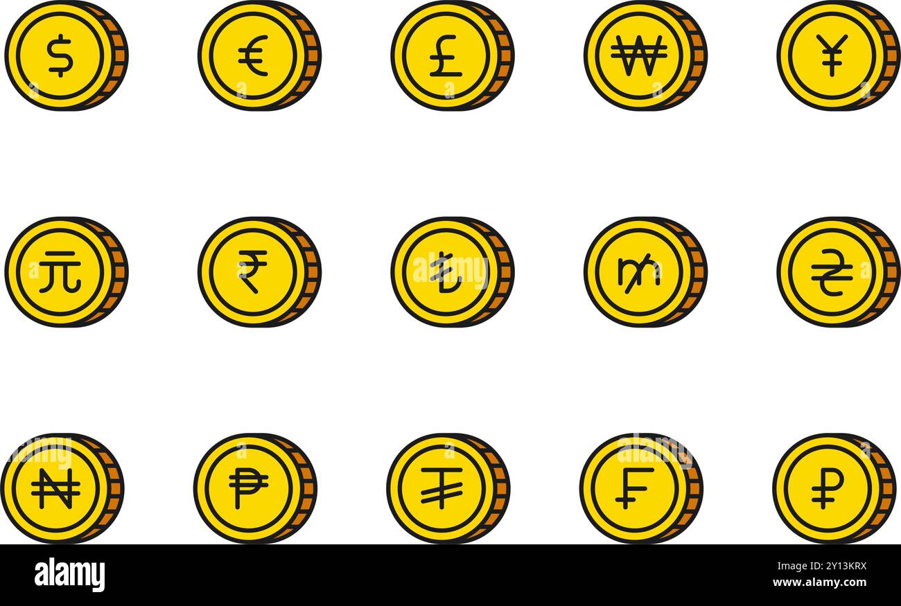 Money dollar euro franc yen hi-res stock photography and images - Alamy