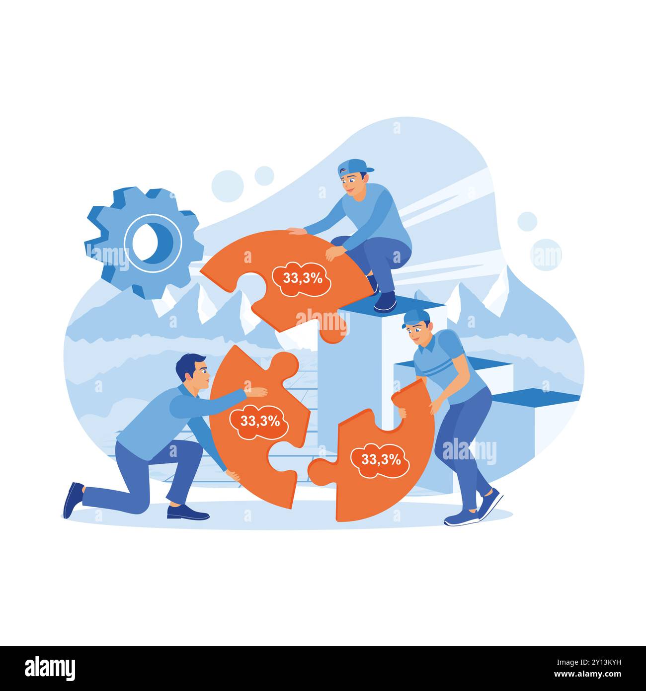 Young man statistics Cut Out Stock Images & Pictures - Alamy