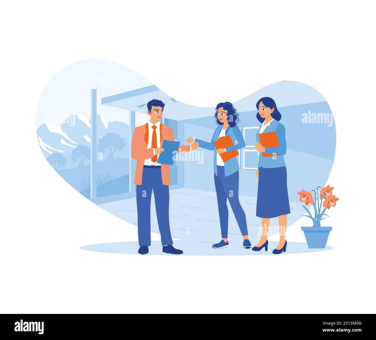 Business coach conversation group Stock Vector Images - Alamy