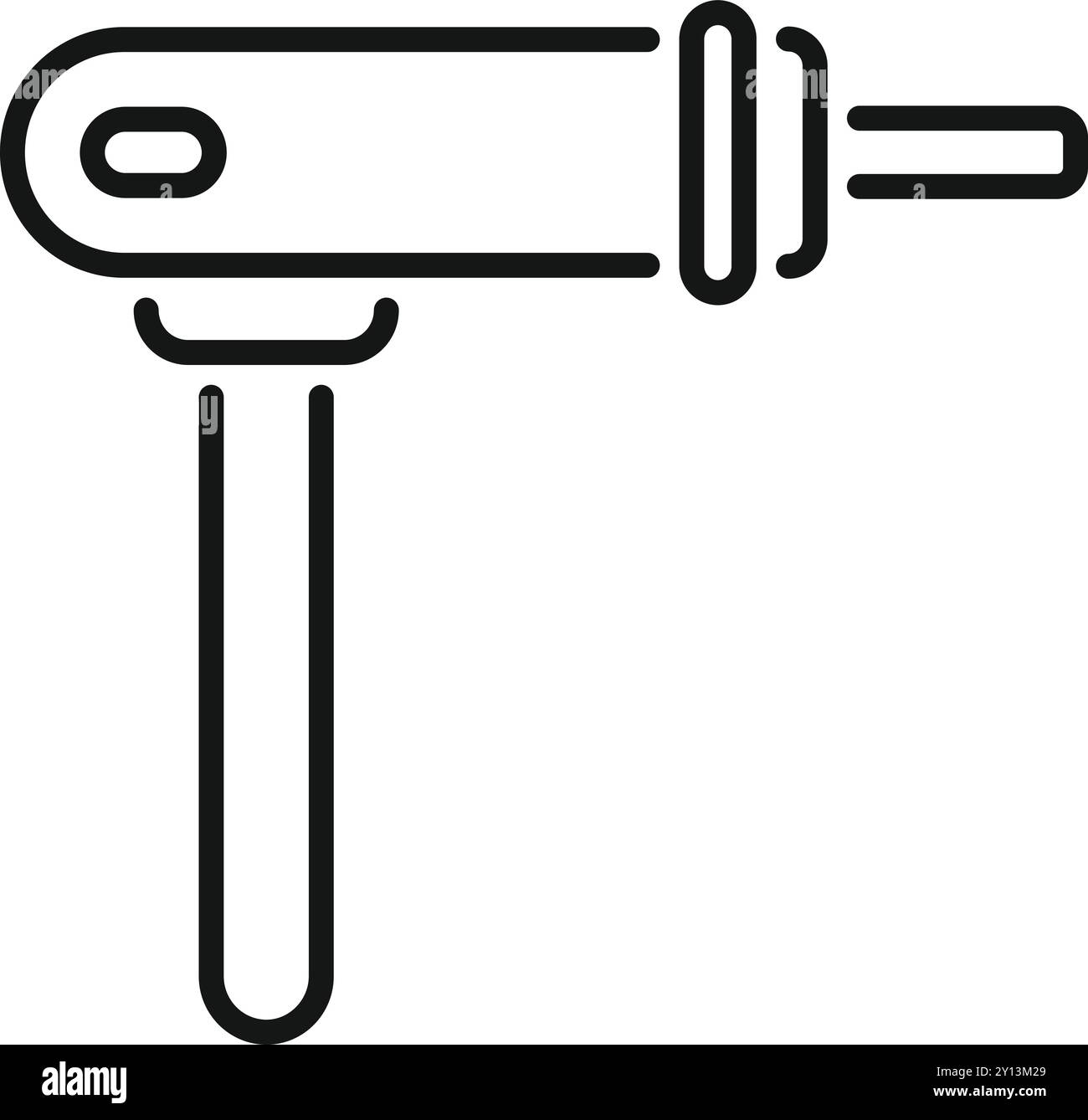 Simple black and white icon of a electric drill with helical stripes for drilling holes in wood ...