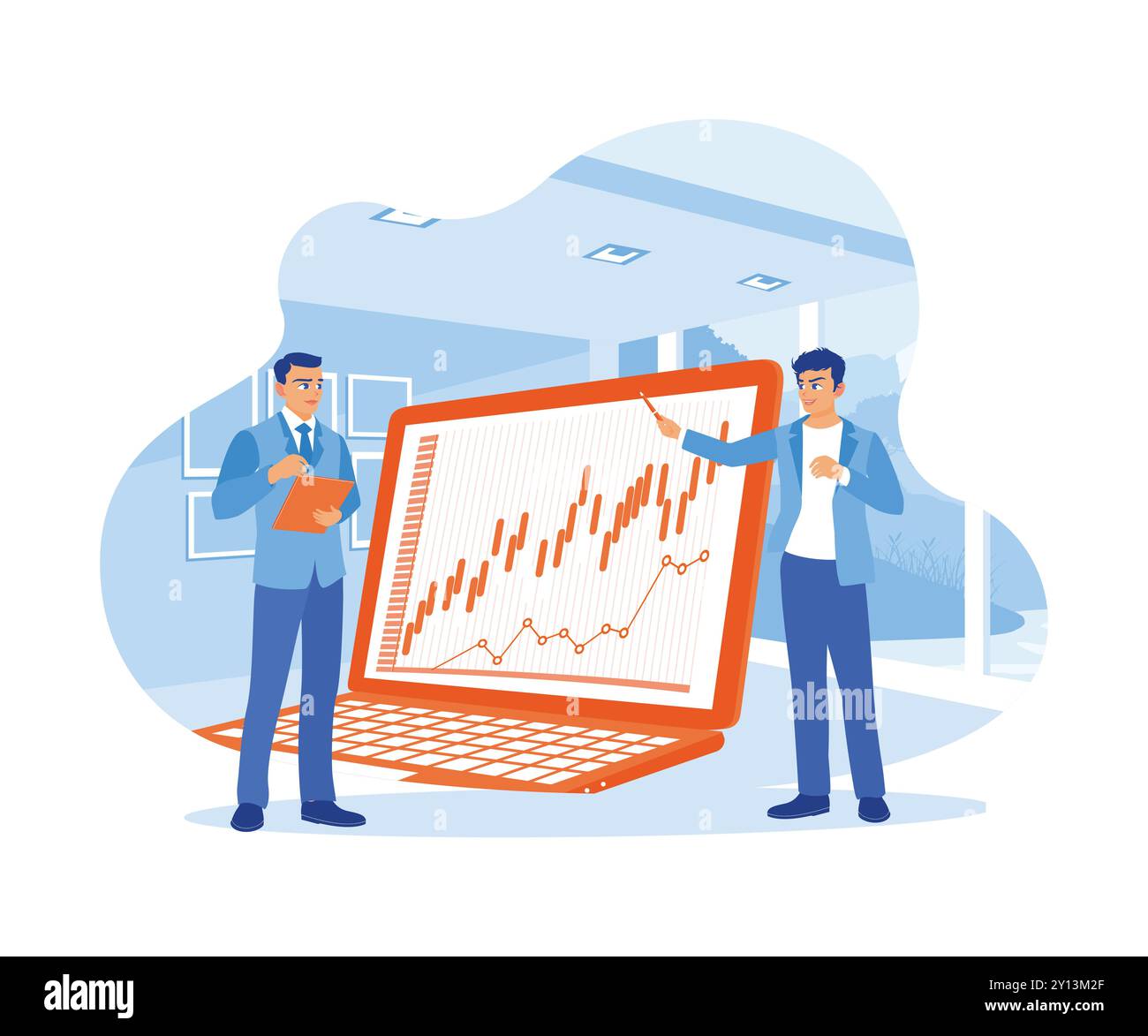 Brokers office Stock Vector Images - Alamy