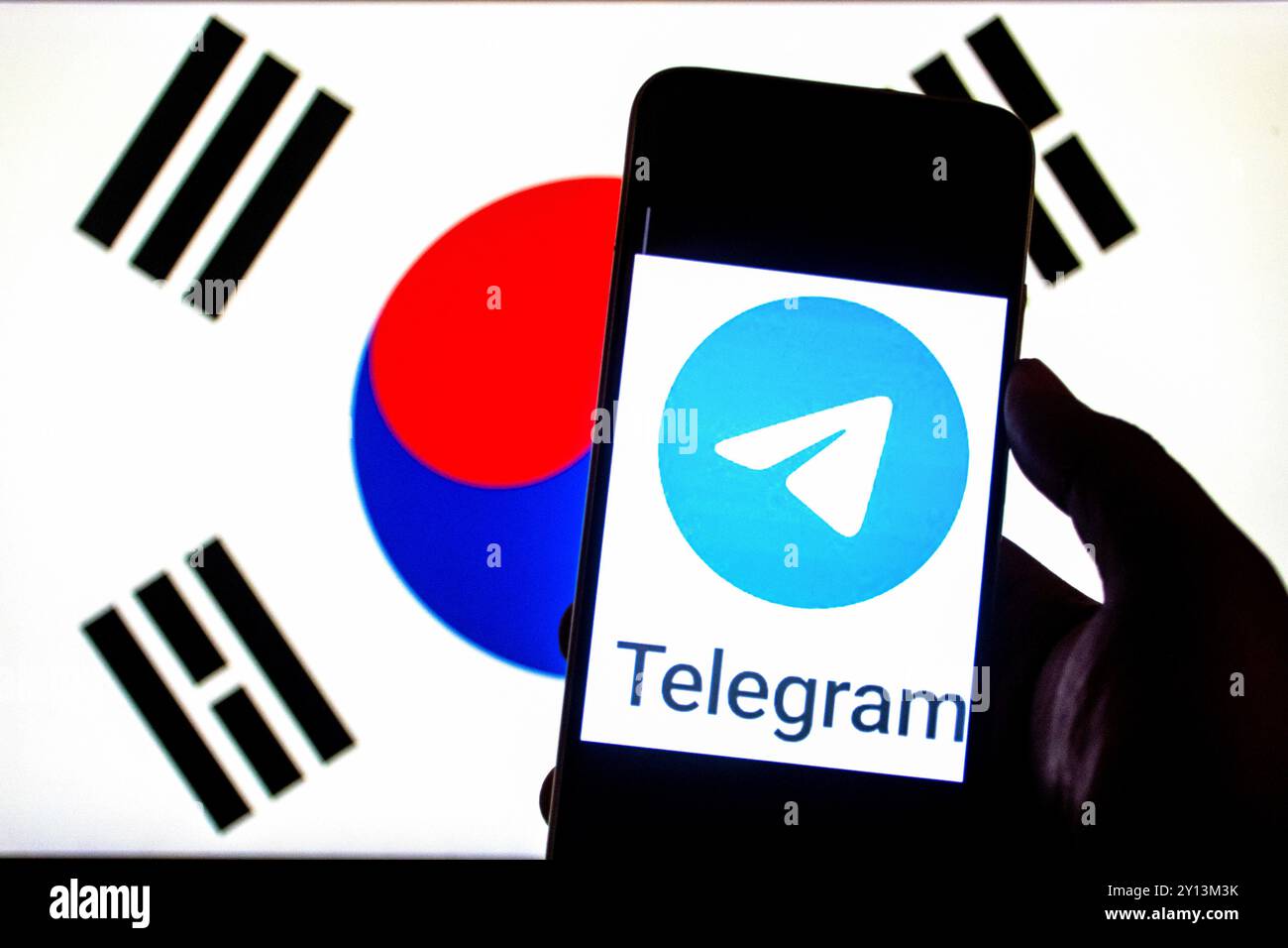 Korea flag logo hi-res stock photography and images - Alamy