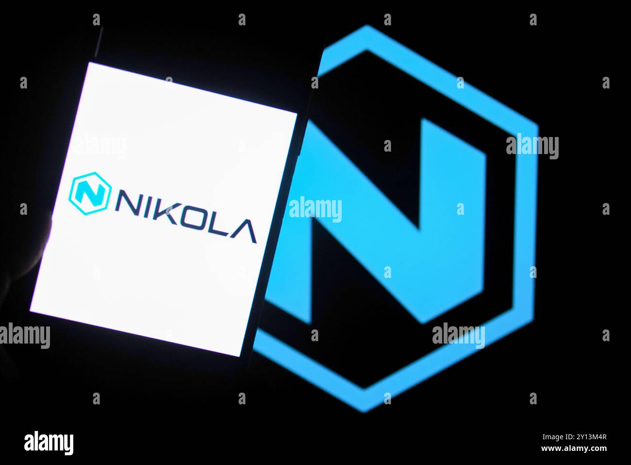 Nikola logo hi-res stock photography and images - Alamy
