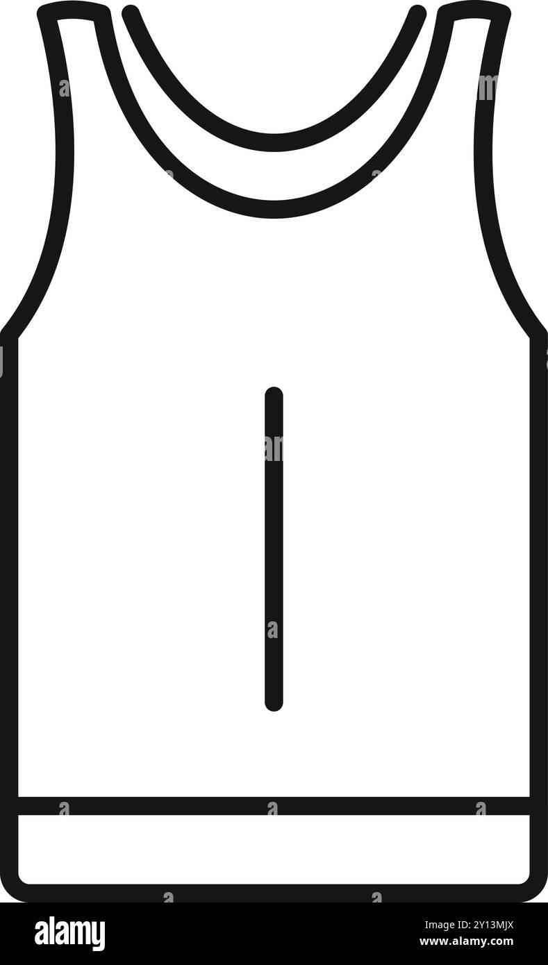 Sleeveless shirt apparel clothing garment icon symbol vector ...