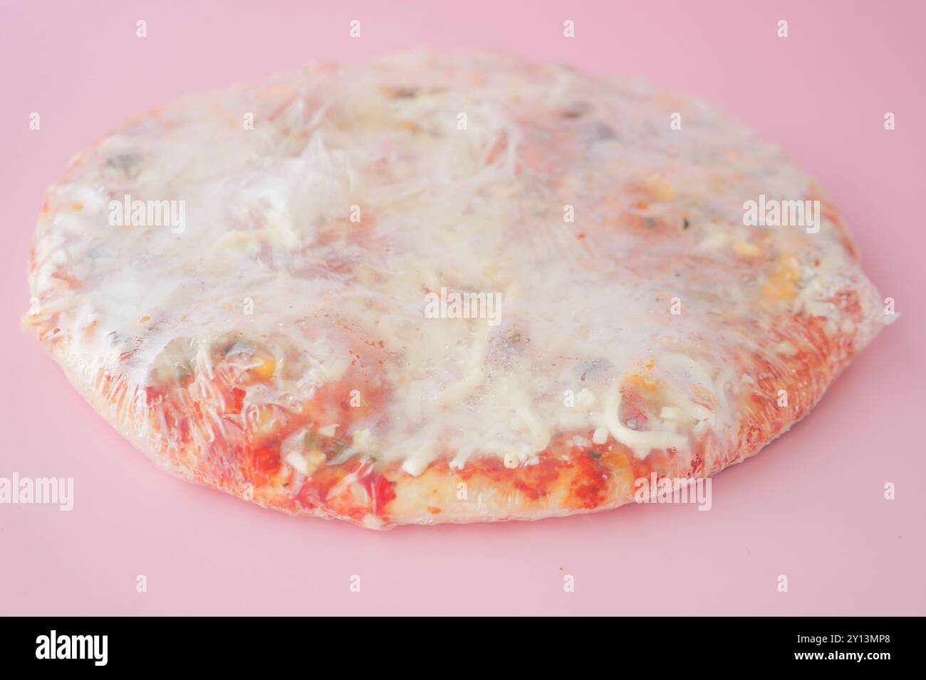 Delicious Frozen Pizza Featuring Cheese and Various Toppings, All ...