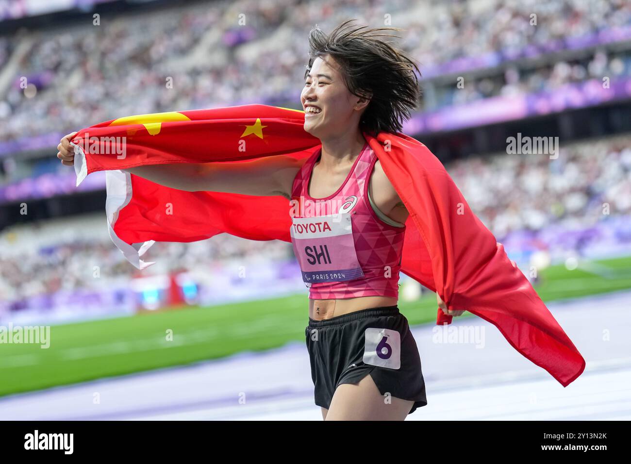 (240905) -- PARIS, Sept. 5, 2024 (Xinhua) -- China's Shi Yiting ...
