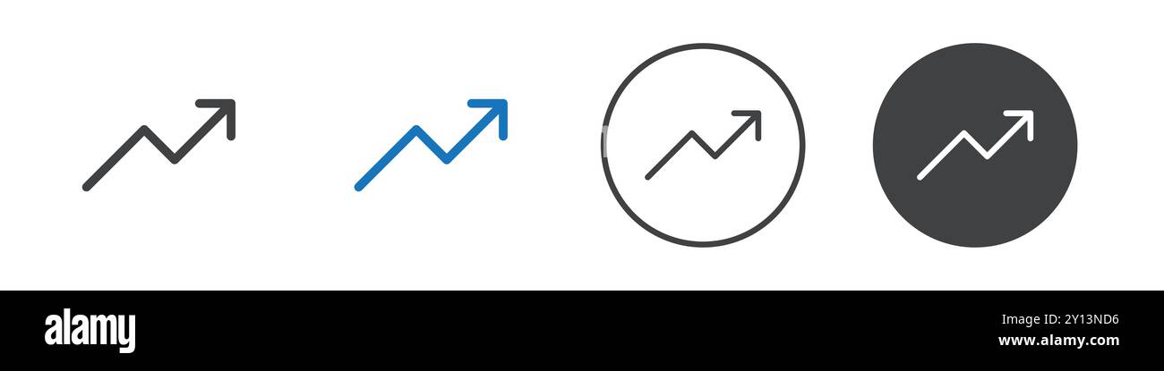 Arrow upward glyph icon simple flat vector symbol outline collection set logo Stock Vector Image ...