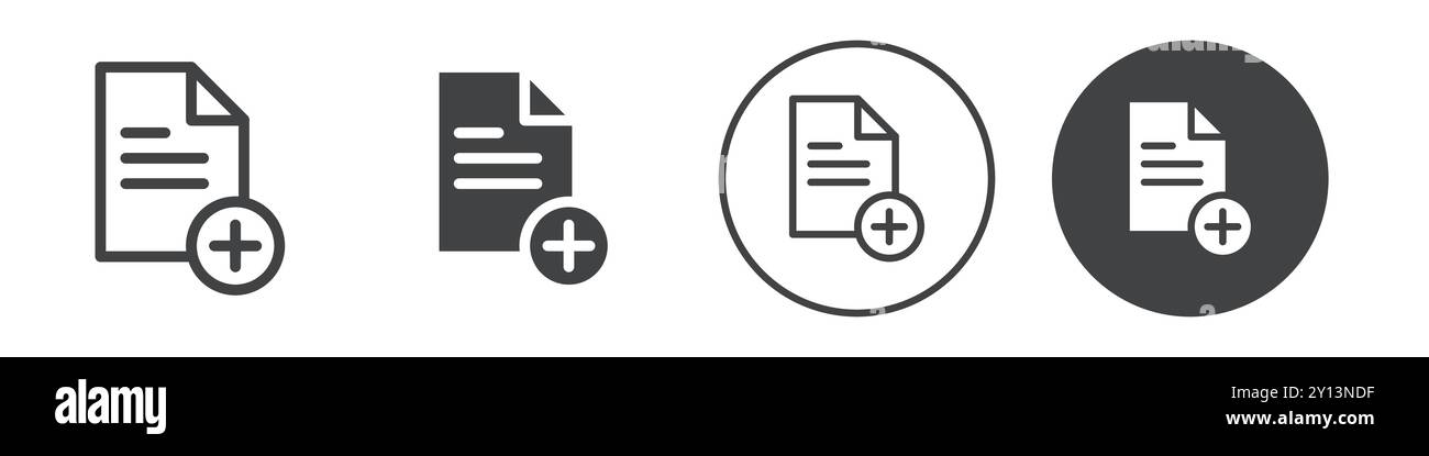 Add list icon simple flat vector symbol outline collection set logo ...