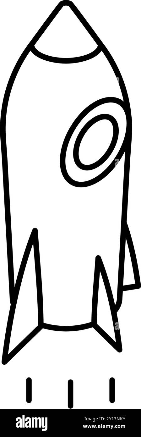 Business icons for rocket launches, target and goal achievement, and ...