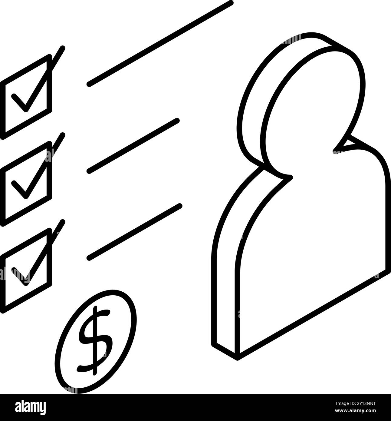 Checklist of tasks to increase sales, business icons for targets, goal ...