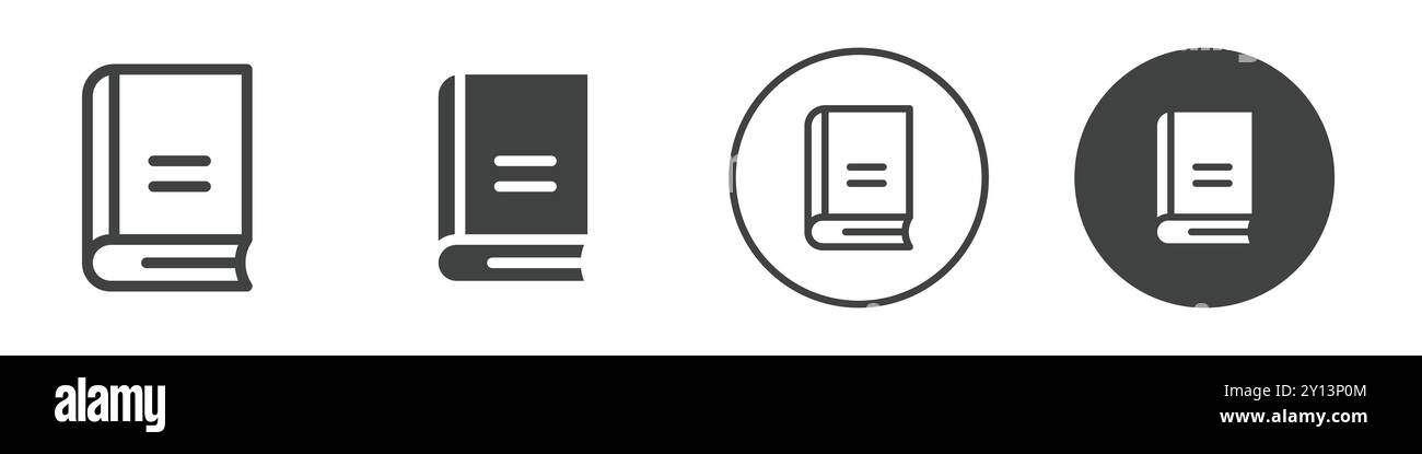 Cover book icon simple flat vector symbol outline collection set logo ...