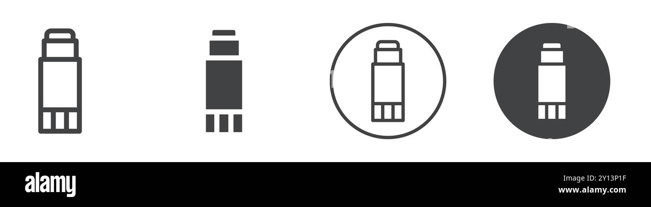 Glue stick icon simple flat vector symbol outline collection set logo Stock Vector Image & Art ...