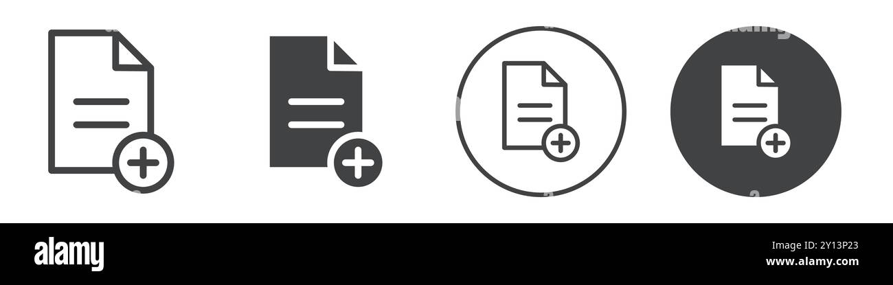 Medical document file icon simple flat vector symbol outline collection ...
