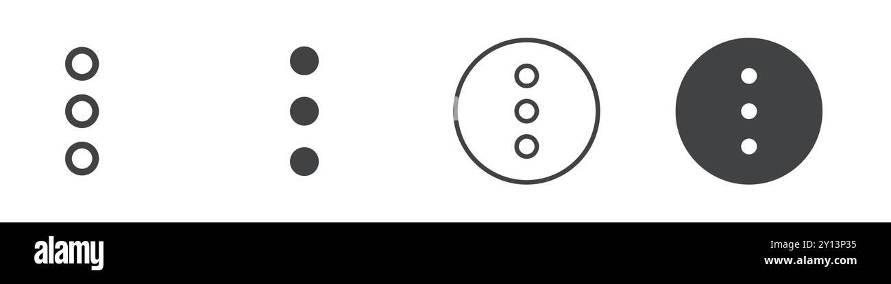 Menu Button Icon Simple Flat Vector Symbol Outline Collection Set Logo Stock Vector Image And Art