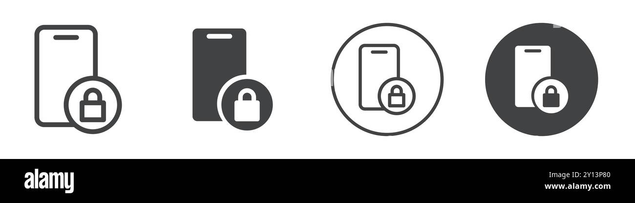 Password Manager App icon simple flat vector symbol outline collection ...