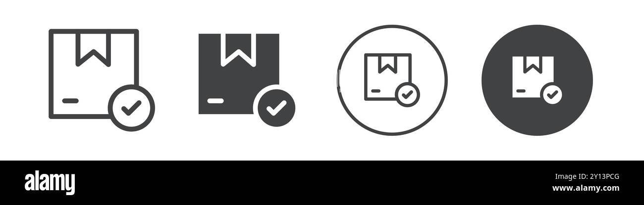 Stock Availability Icon simple flat vector symbol outline collection ...